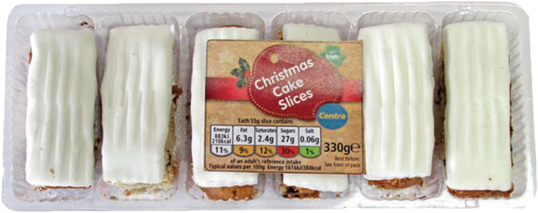 Download Centra Christmas Cake Slices - Convenience Food - Full Size ...