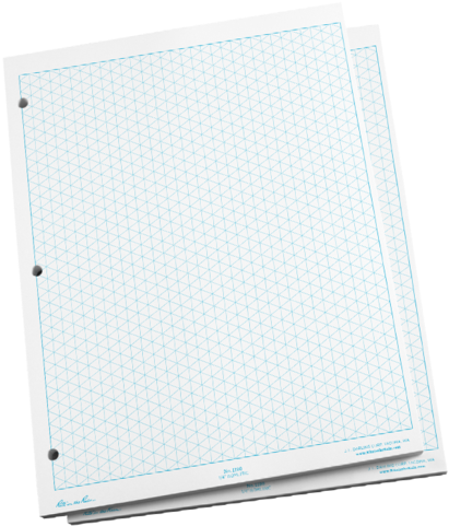 Download Isometric Grid Pad - Rite In The Rain 1190 Grid Sheets ...
