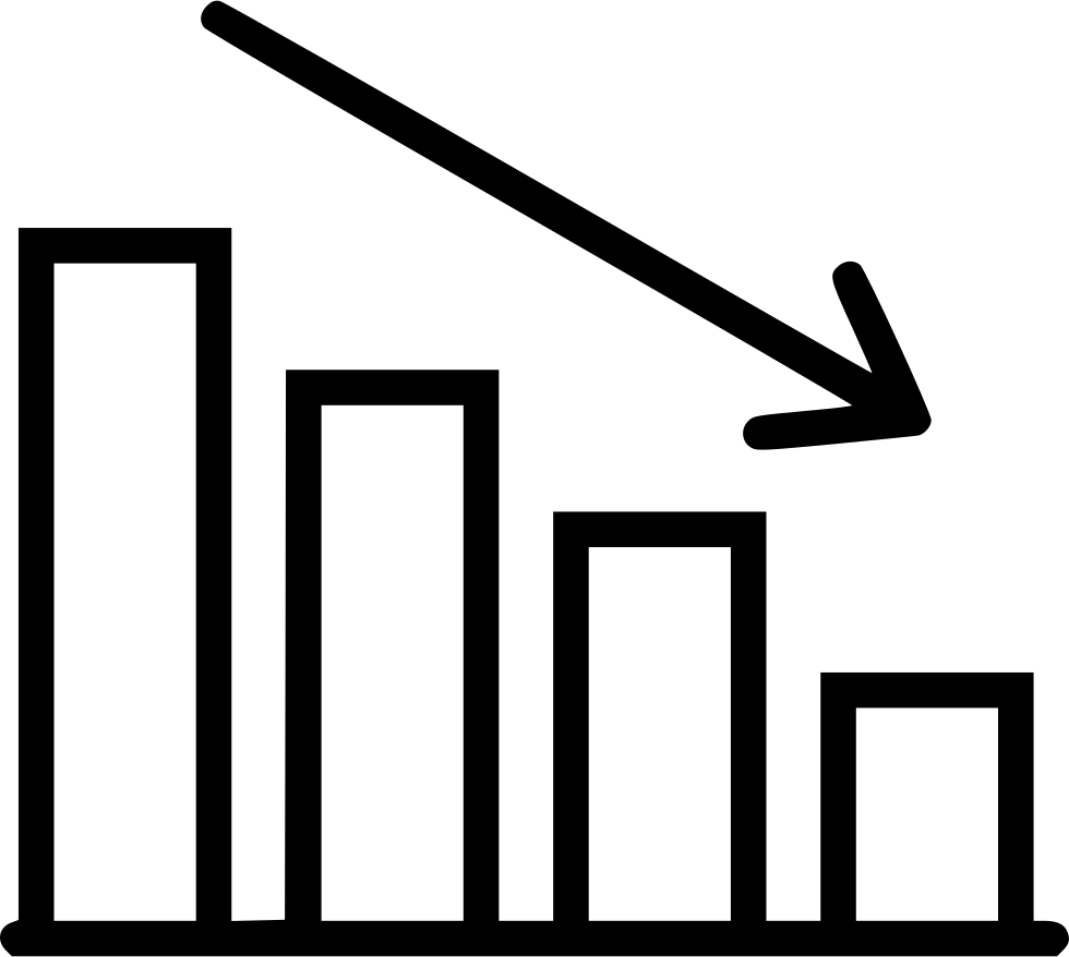 Download Decreasing Stats Comments - Decreasing Graph Chart Png - Full ...
