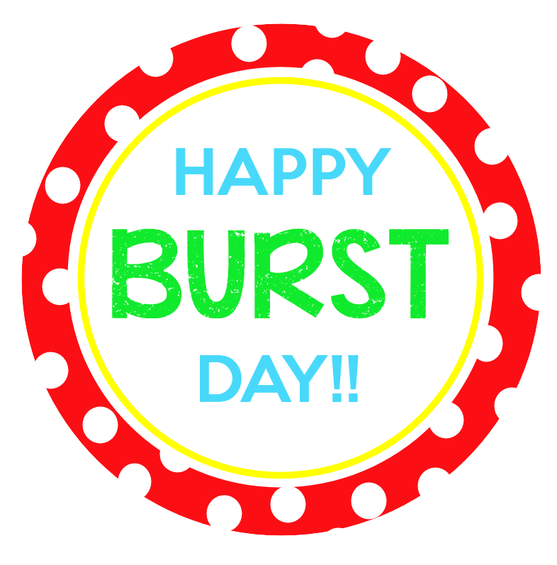 Download Starburst Birthday Gift Tag - Happy Burst Day - Full Size PNG ...