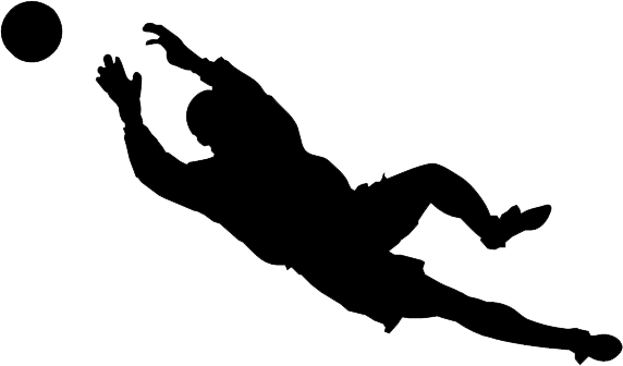 Download Goal Keeper Training - Soccer Silhouette - Full Size PNG Image ...