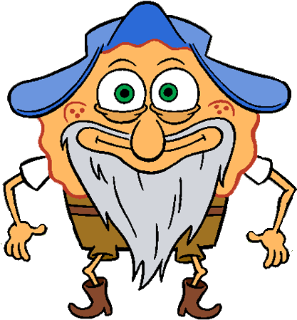 Download Blue Squarepants - Spongebob Squarepants Uncle Captain Blue - Full Size PNG Image - PNGkit