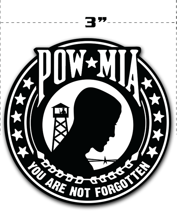 Download Transparent Pow Sticker - Pow Mia Flag - PNGkit