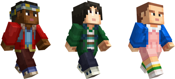 Download Mojang And Netflix - Minecraft Stranger Things Skin - Full ...