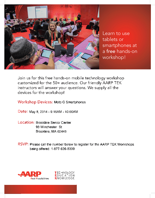 Download Aarp Tek Workshop Boston Flyer 8may2014 - Aarp Card - Full ...