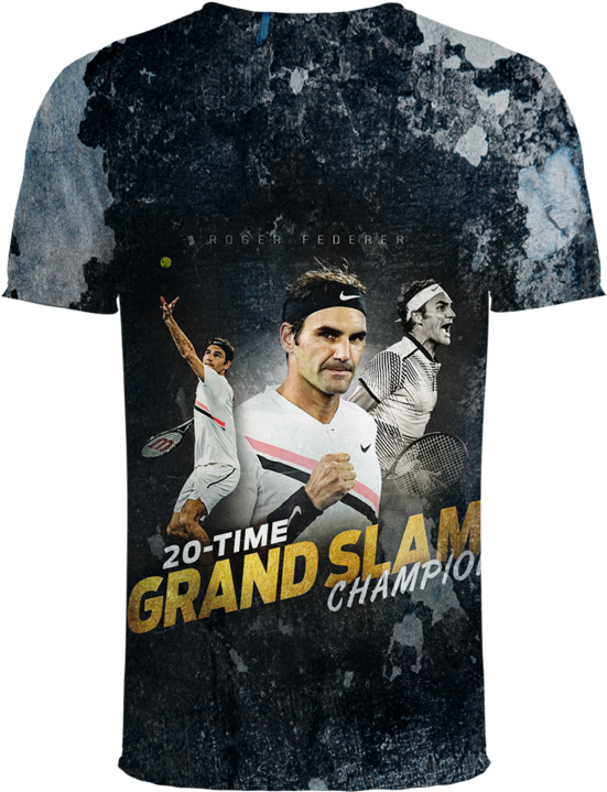 Download Roger Federer Tennis 3d T-shirt - Tennis - Full Size PNG Image ...
