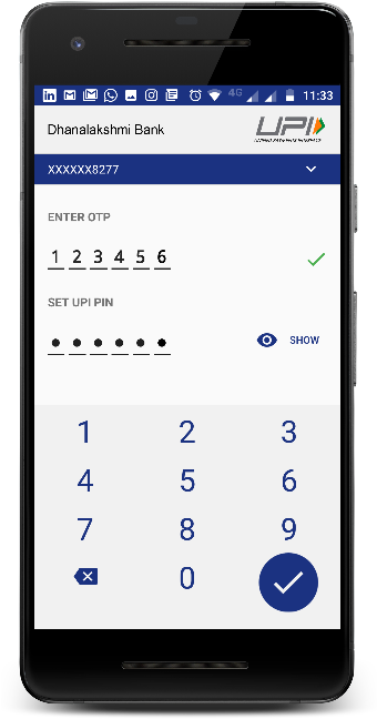 Download Dhanlaxmi Bank,bhim Upi Pin Generation Set Upi Pin - Upi Pin Punjab National Bank ...