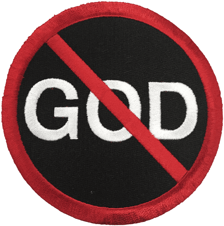 Download No God - Embroidered Patch - The Babylon Bee - Full Size PNG ...