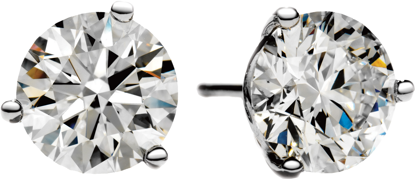 Download Previousnext - Diamond Stud Earrings Png - Full Size PNG Image ...