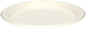 Download Natural Fiber Plate Flat 24cm - White - Full Size PNG Image ...