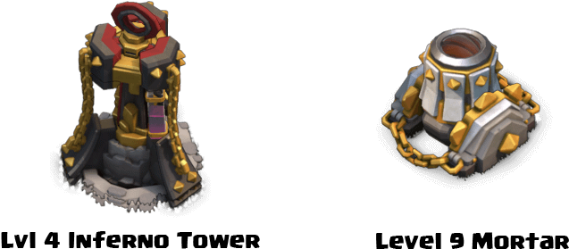 Download Inferno Tower And Mortar - Clash Of Clans Max Level Mortar ...