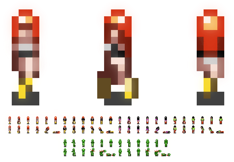 Download Miniature Pixel People Sprites - Sprite Plataform 2d Pixel ...