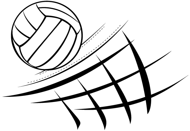 Download Transparent Black Volleyball Png Image - Volleyball And Net ...