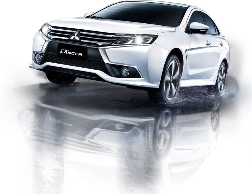 Download Transparent Car - White Mitsubishi Grand Lancer 2017 - PNGkit