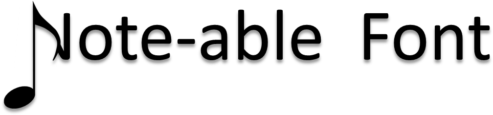 Download In This Post, I Present My Note-able Font And Music - Font ...