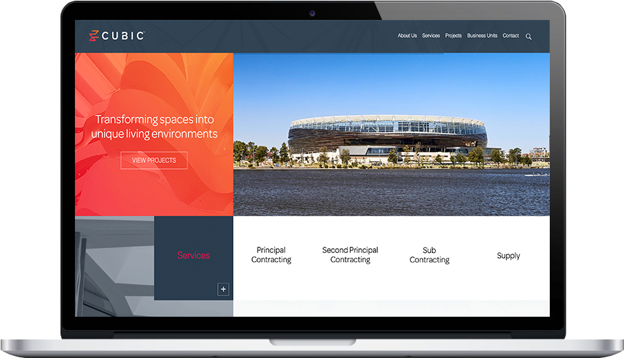 Download Cubic Group Drupal Website - Website - Full Size PNG Image ...