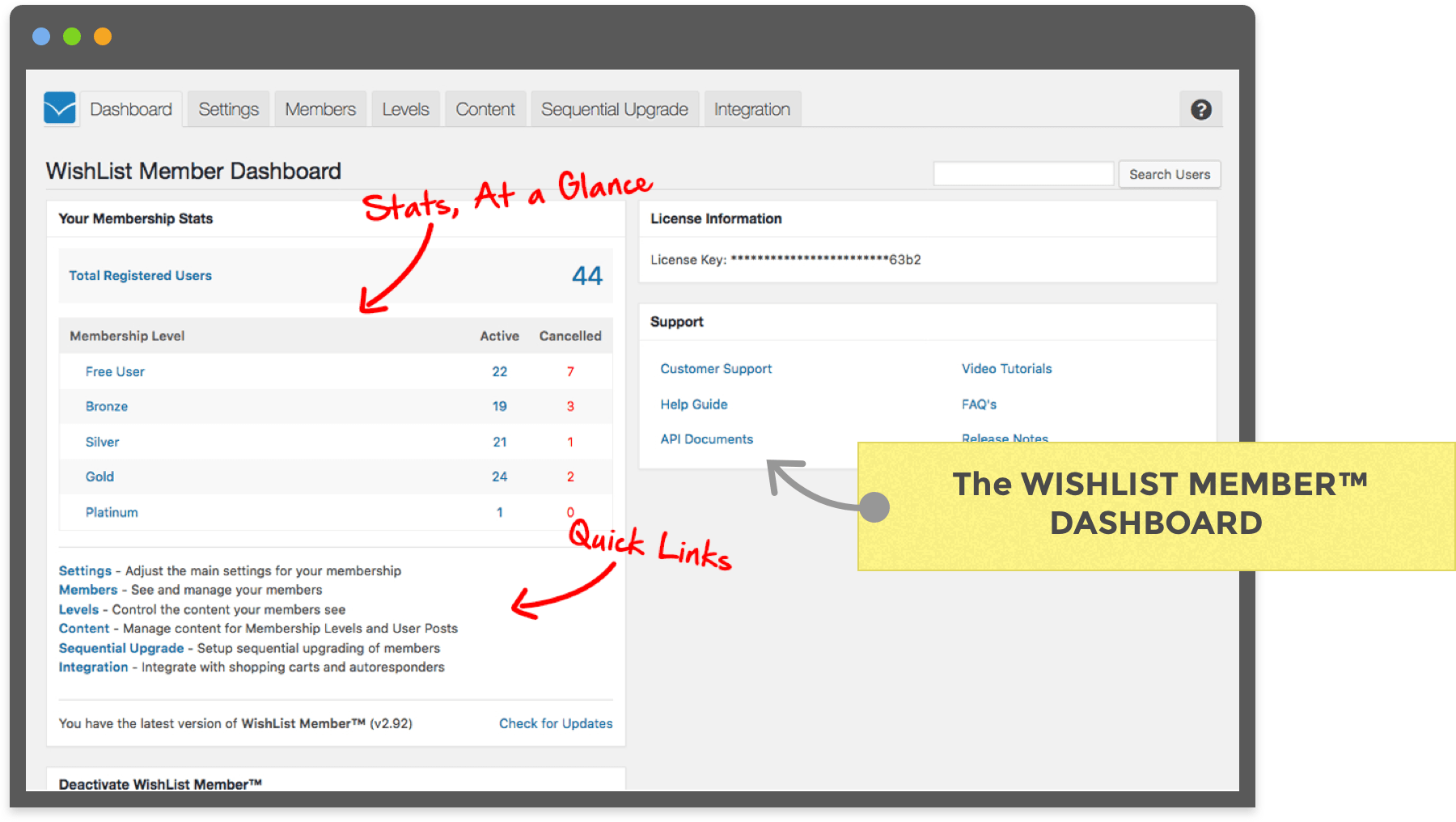 Download Transparent Wishlist Member™ Dashboard - Members Area Example ...