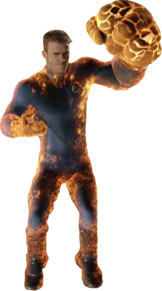 Download The Human Torch - Human Torch Transparent Background - Full ...