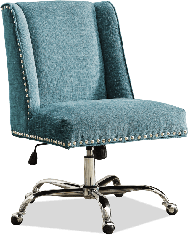 Download Linon Home Decor Draper Office Chair With Chrome | - Full Size ...