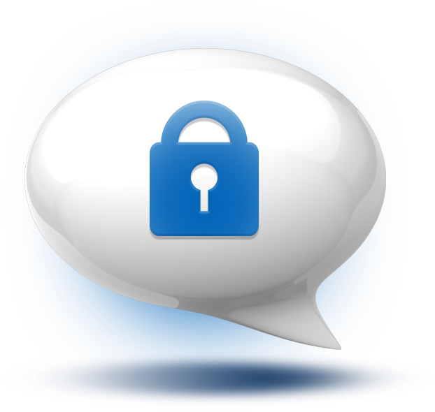 Download 3d White Secure Messaging Featuredcontent - Message - Full ...