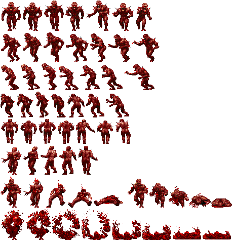 Download Transparent Image - Doom Imp Sprites - PNGkit