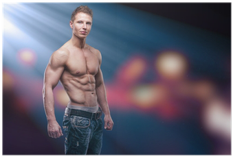 Download Sexy Fashion Portrait Of A Hot Male Model Poster • - Fashion ...