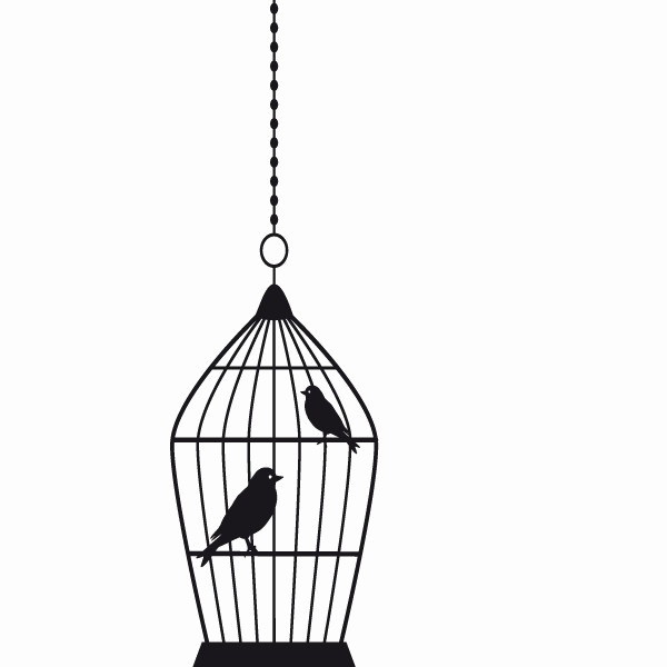 Download Caged Bird Png Image - Bird Cage Vector - Full Size PNG Image ...