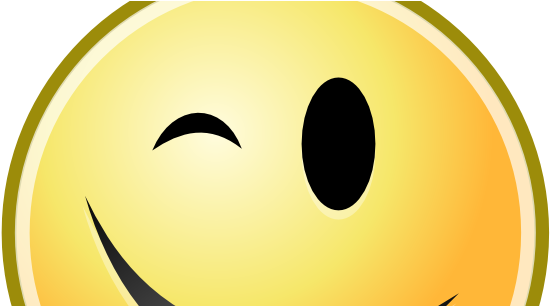 Download Big Wink Smiley With Friendly Gesture - Symbol - Full Size PNG ...