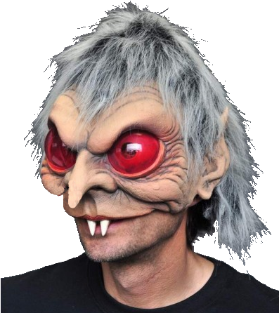 Download Vampire Half Head Mask - Half Vamp Cutie Head Mask - Full Size ...