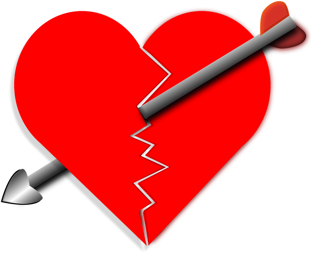 Download Heart,broken,broken - Love Symbol Break Png - Full Size PNG ...