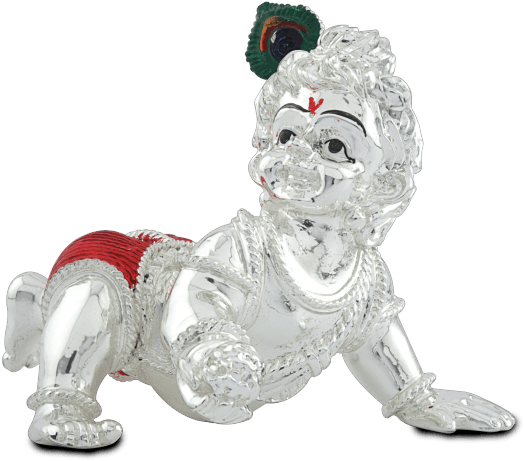 Download 4 - Pure Silver Laddu Gopal - Full Size PNG Image - PNGkit