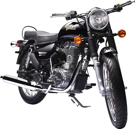 Download Motorcycle Front Png Download - Bullet Electra In Black Color ...