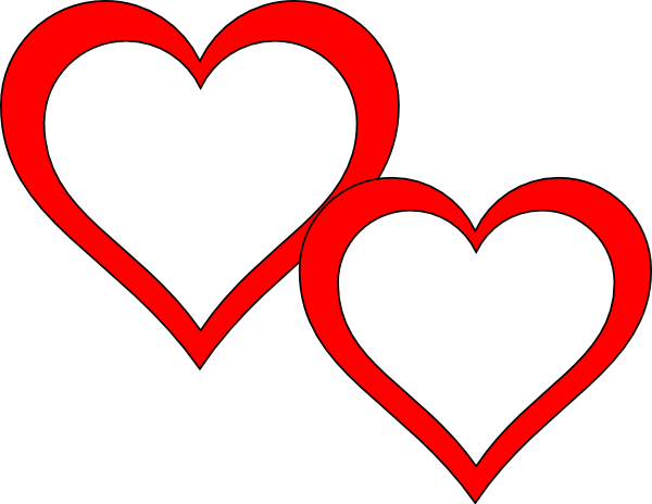 Download Two Hearts Touching Clip Art - Two Heart Frame Png - Full Size ...