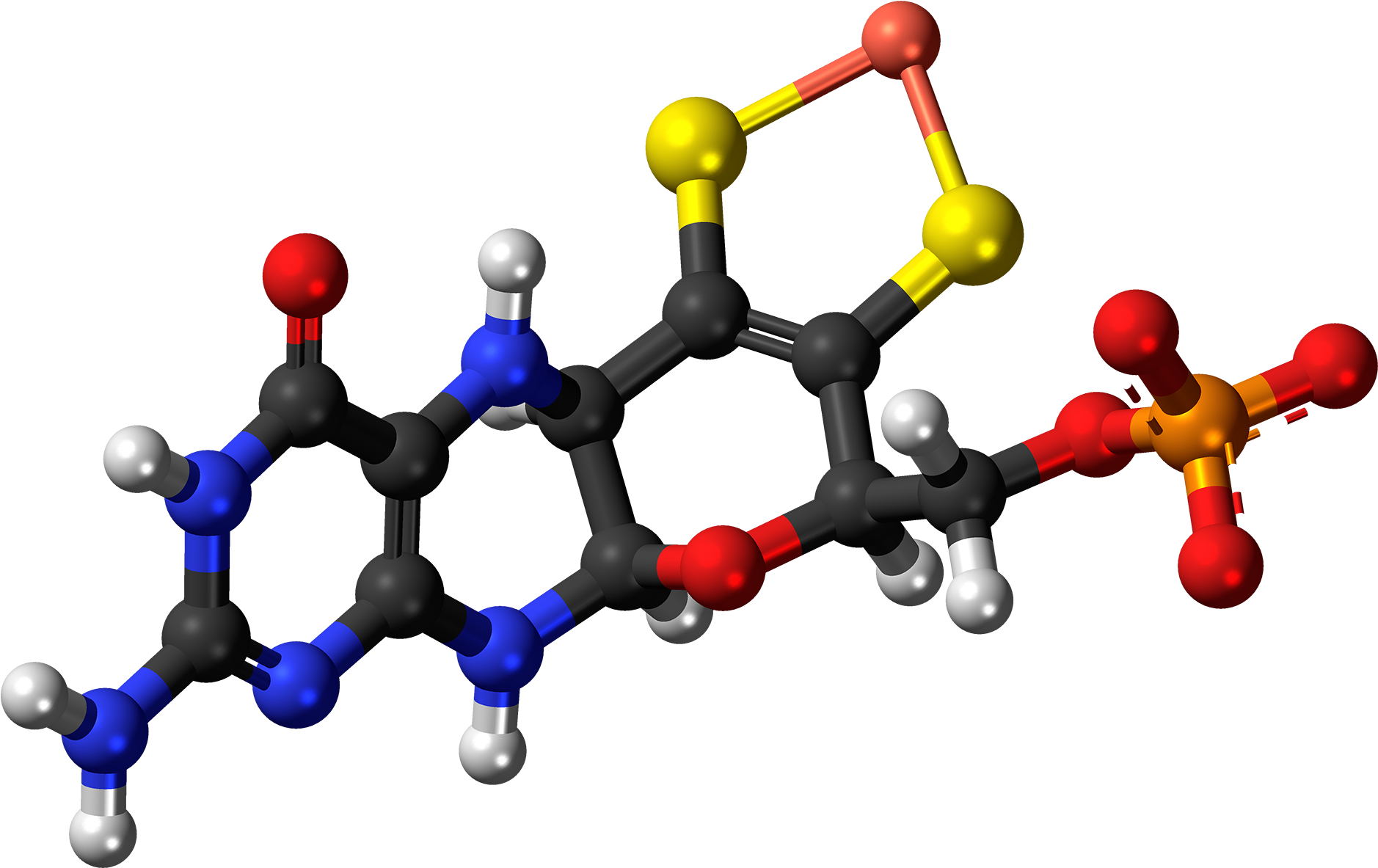 Download Metal-binding Pterin Anion Ball - Folate - Full Size PNG Image ...