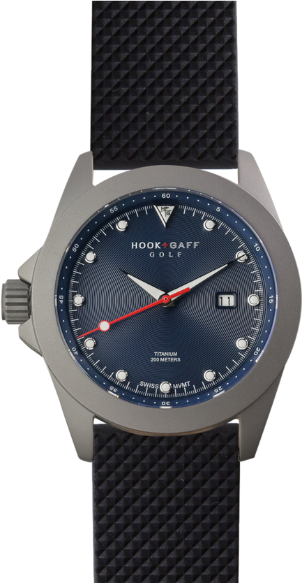 Download Golf Watch Blue Dial - Strap - Full Size PNG Image - PNGkit