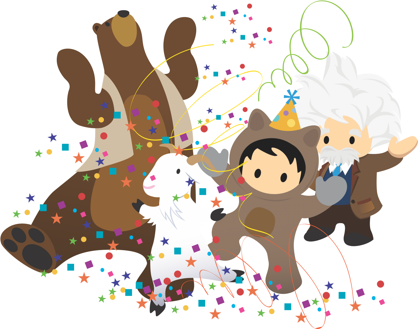 Download Codey's Summer Block Party - Salesforce Codey - Full Size PNG ...