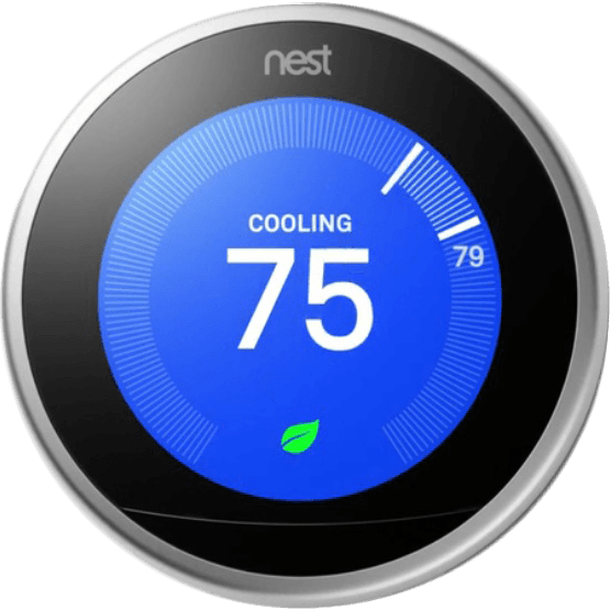 Download Google Nest 3rd Gen Thermostat - Full Size PNG Image - PNGkit