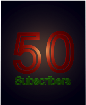 Download 50 Subscriber Picture - Graphic Design - Full Size PNG Image ...