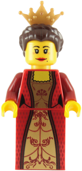 Download Lego Queen With Dark Brown Hair Minifigure - Lego Red Queen ...