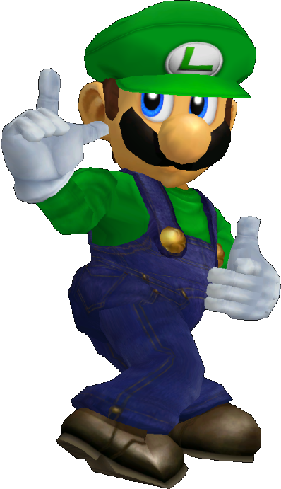 Download Official Artwork Of Luigi From Super Smash Bros - Luigi Melee ...