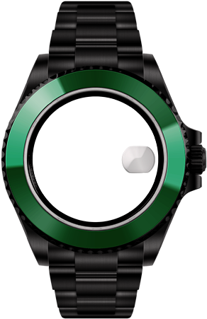 Download Blaken - Rolex Submariner Full Black - Full Size PNG Image ...