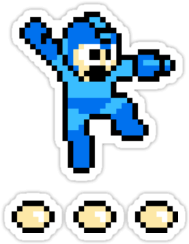Download Mega Man Sticker - Mega Man Pixel Jump - Full Size PNG Image ...