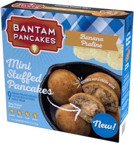 Download Bantam Pancakes Stuffed Pancakes, Mini, Banana Praline - Full ...