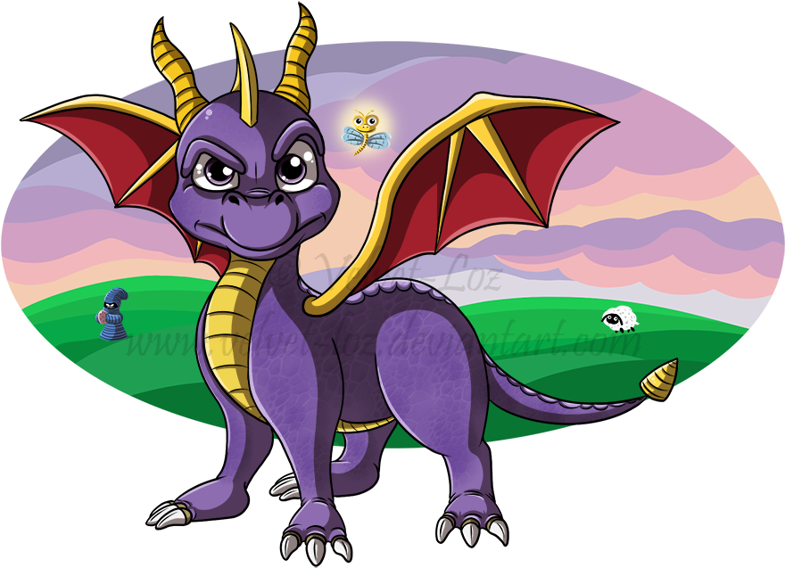 Download Spyro The Dragon By Velvet - Spyro The Dragon Clip Art - Full Size PNG Image - PNGkit