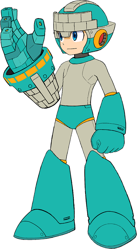 Download Mega Man Feat - Mega Man 11 Block Man - Full Size PNG Image ...