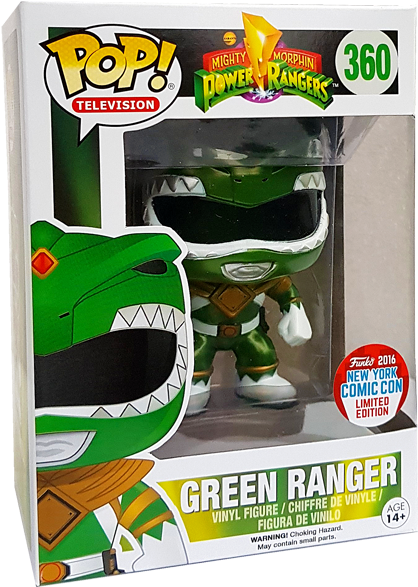 Download Green Ranger Metallic Nycc 2016 Us Exclusive Pop Vinyl - Funko ...