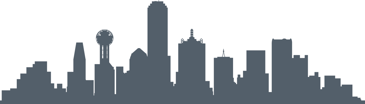 Download Dallas Skyline Black And White - Full Size PNG Image - PNGkit