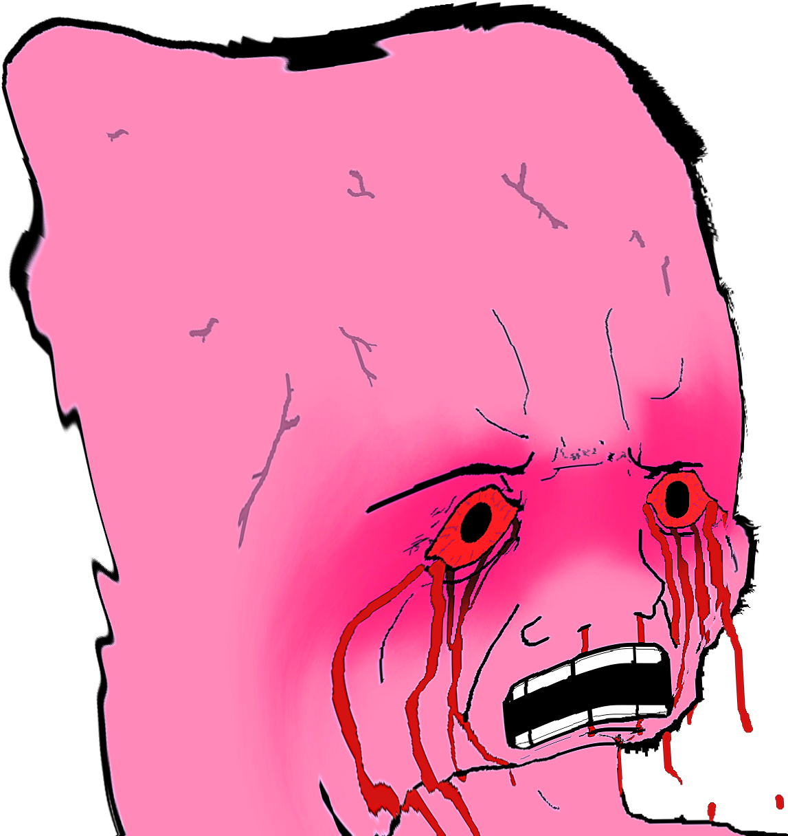 Download Face Red Pink Nose Facial Expression Mammal Vertebrate - Pink ...