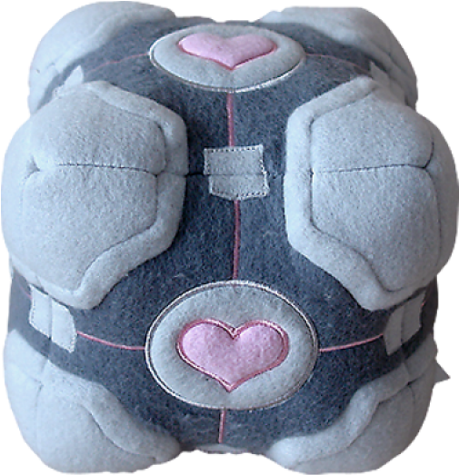 Download Portal Weighted Companion Cube Plush - Companion Cube Plush ...