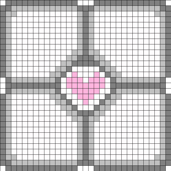 Download Companion Cube Perler Bead Pattern / Bead Sprite - Cross ...